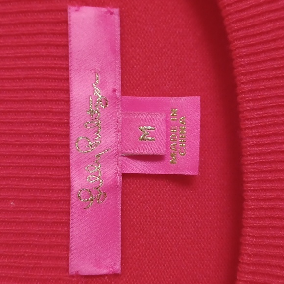 Lilly Pulitzer | Sweaters | Lilly Pulitzer Morgen Ruby Red Rhinestone ...